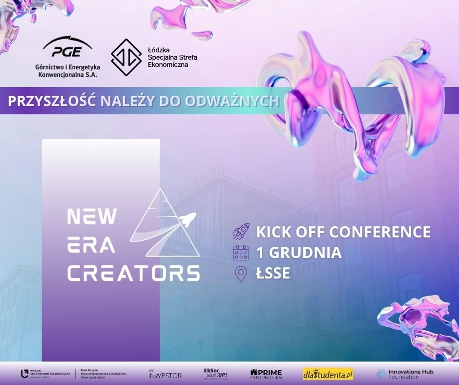 New Era Creators - oficjalny kick-off VI edycji "EkSoc startUP ...